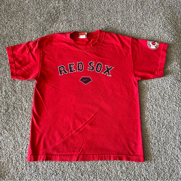 Nike | Shirts | Vintage Nike Shirt Mens Large Red Blue Red Sox Mlb ...